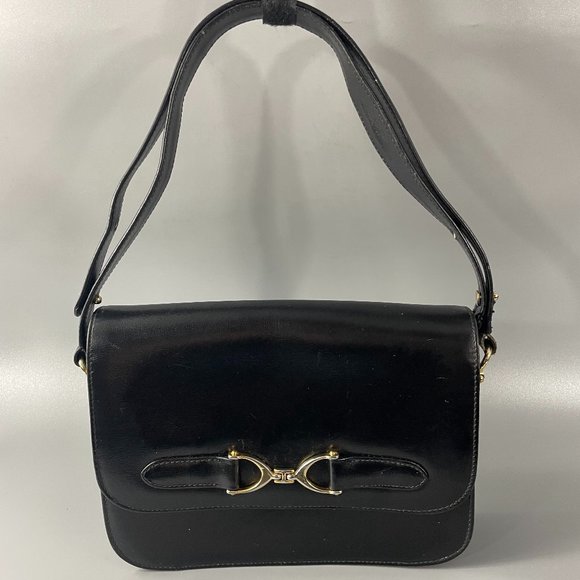 Harrods | Bags | Vintage Harrods Black Leather Shouldercrossbody Bag ...